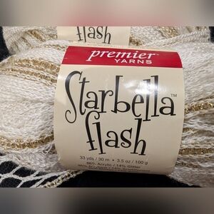 yarn | Art | Premier Yarns Starbella Flash Yarn In Cream And Gold 2x 0g ...